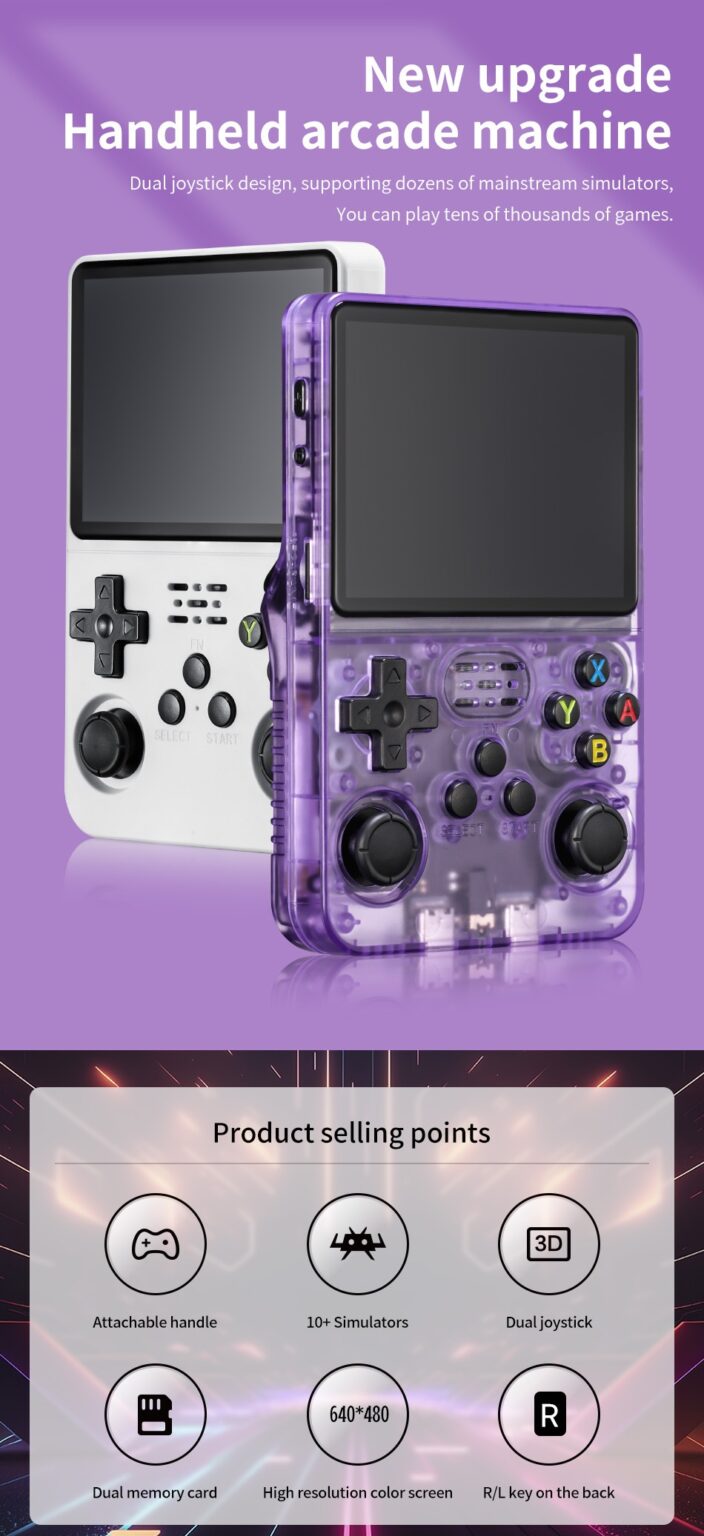 Máy Game Retro R36S Real - 3.5 Inch - 20.000+ Games - TheGioiGames.VN